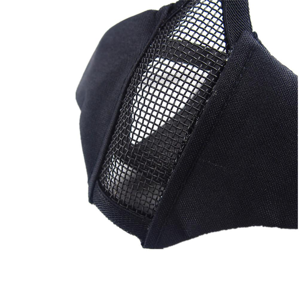 Buy [COW] Protective Strike Metal Mesh Metal Mask Half Face Tactical ...