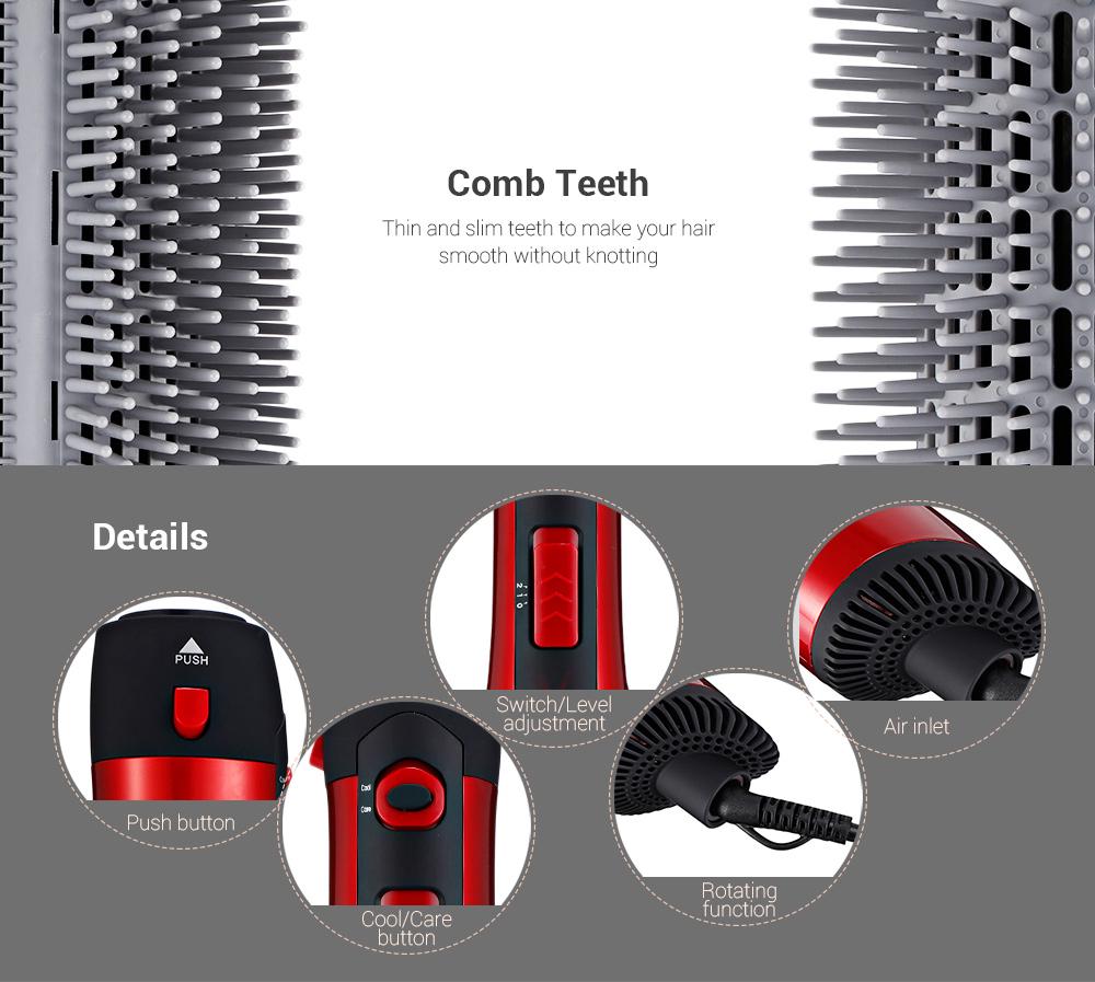 ENZO EN - 503 3-in-1 Hair Styling Rotating Hot Brush Dryer uygun ...