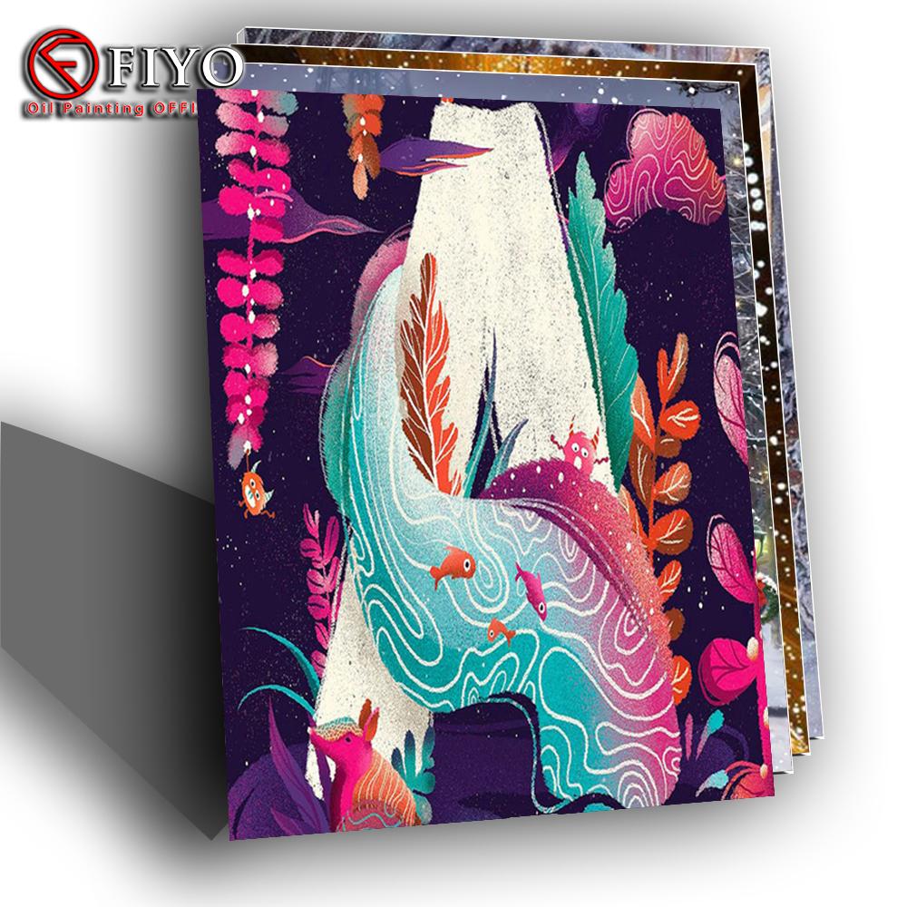 Buy 40x50cm Flower Acrylic Paint By Numbers Set Oil Painting For Adults ...