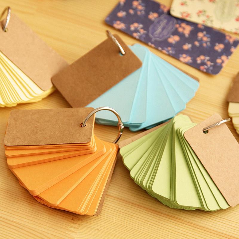 Buy Candy Color Simple Ring Pad Color Notepad Portable Note Book at ...