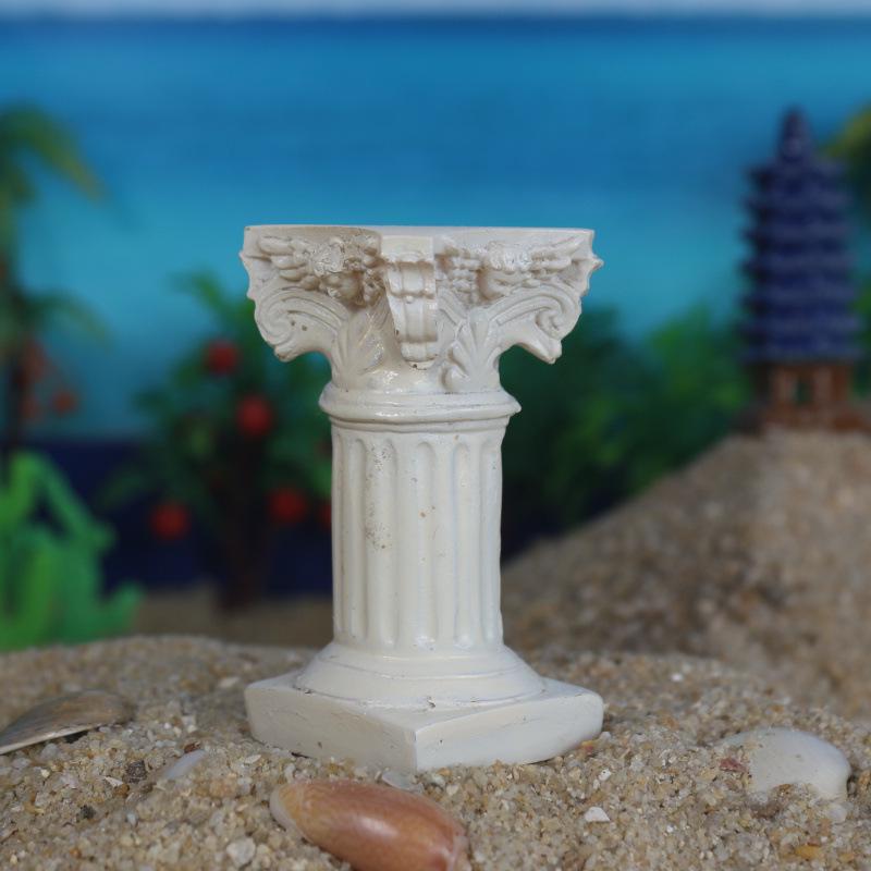 Resin Roman Column Pillar Model Miniature for Garden Diorama Yard ...