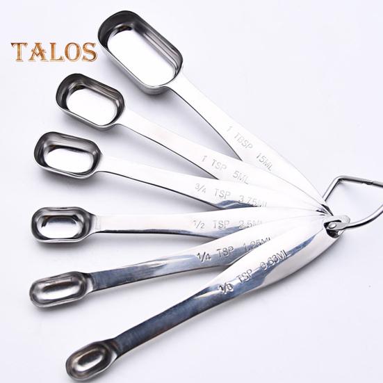 Buy 1 Set Measuring Scoops Set Thicken Multifunctional Stainless Steel ...