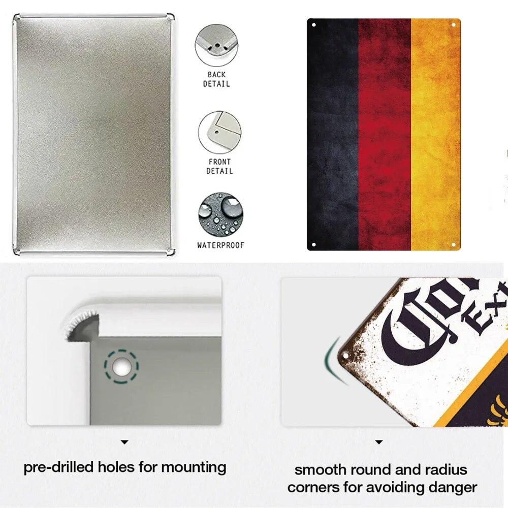 Cheap National Flag Metal Sign Metal Crafts Plaques Vintage Metal Plate ...