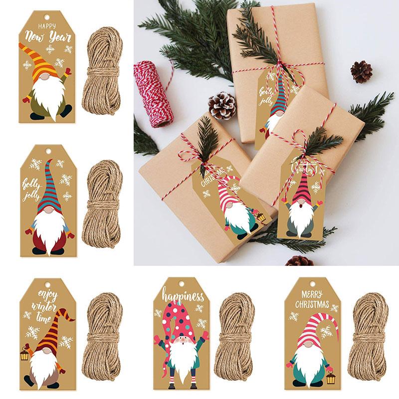 100pcs DIY Wrapping Gift Tags Hanging Labels Brown Kraft Paper ...