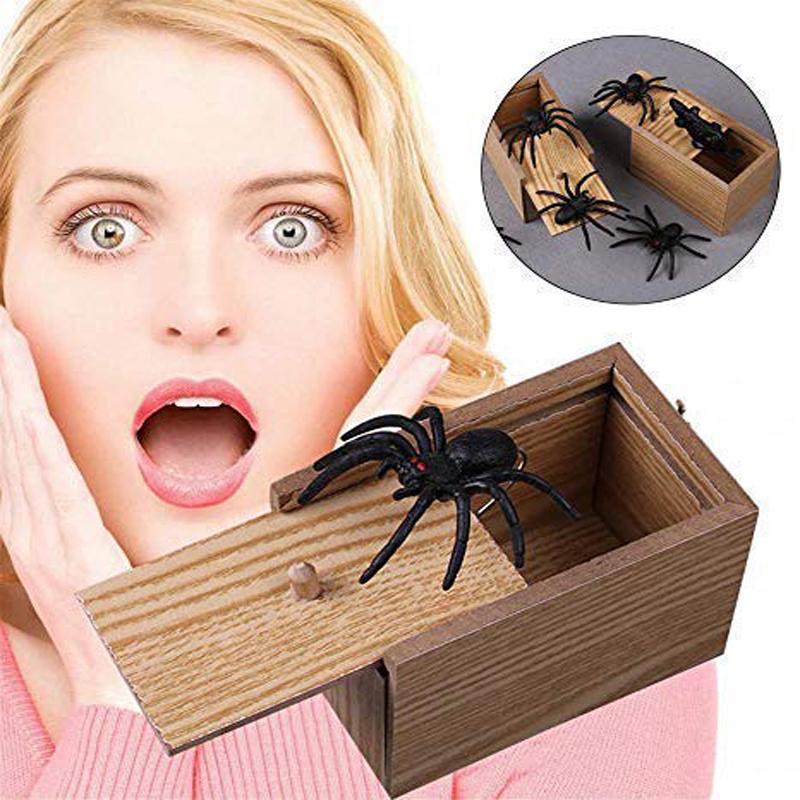 Buy Wooden Scared Box Spoof Little Insect Box Spider Box Scary Horror ...
