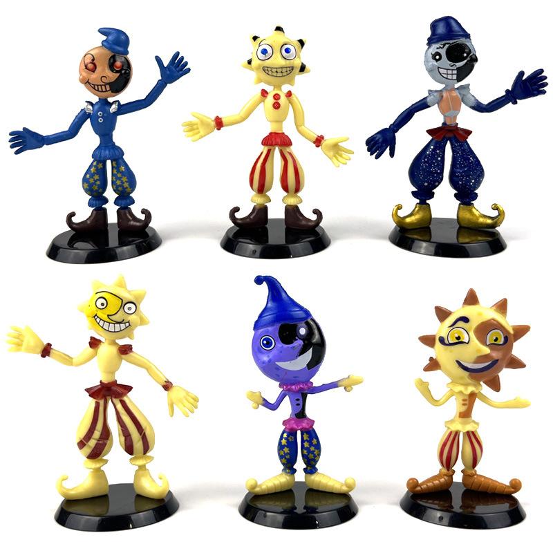 Buy 6Pcs/set Moondrop BOSS Game Peripheral Toy Ornaments Fnaf Sundrop ...