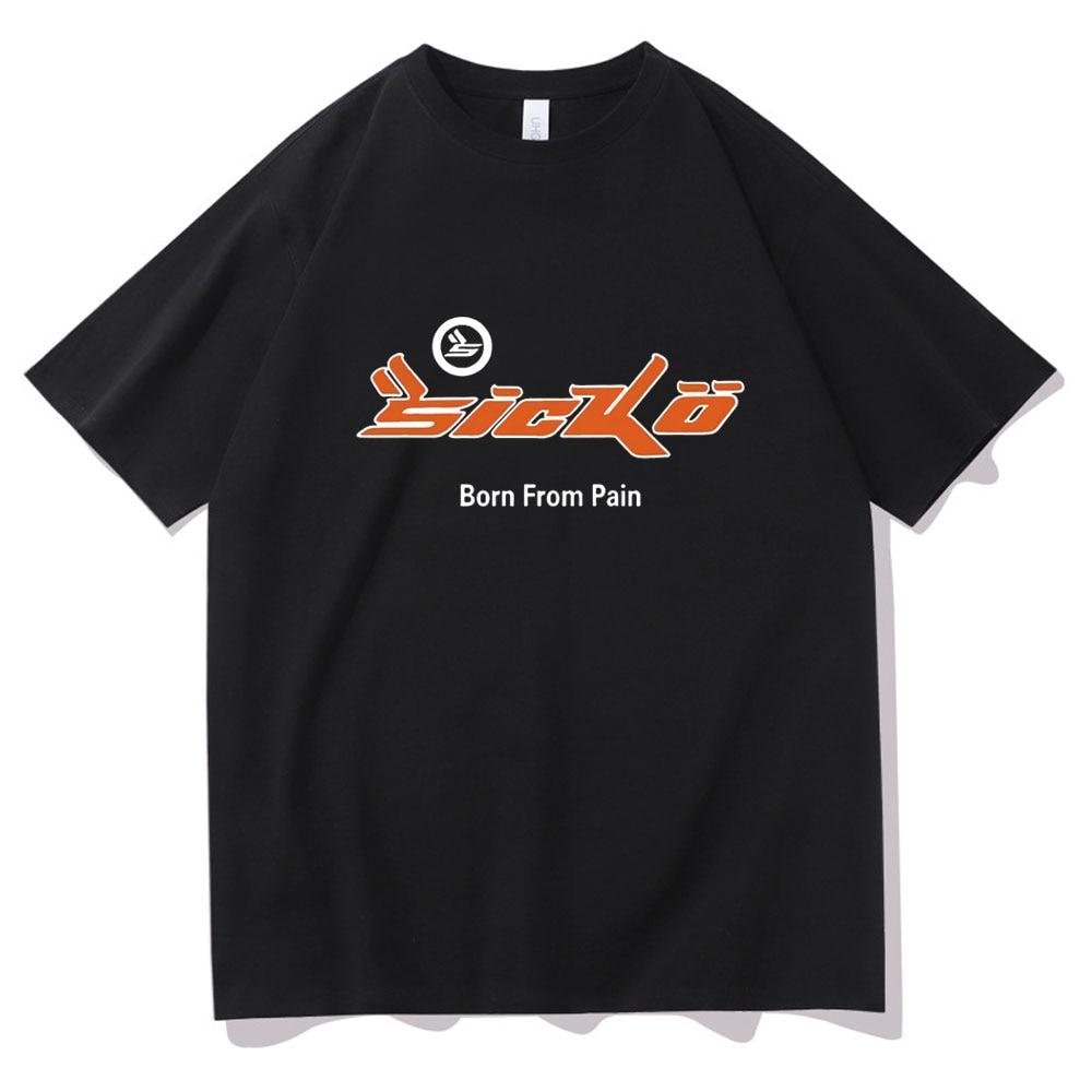 Buy Sicko Born From Pain T-shirt Men Women Fashion Loose Cotton T-Shirt ...