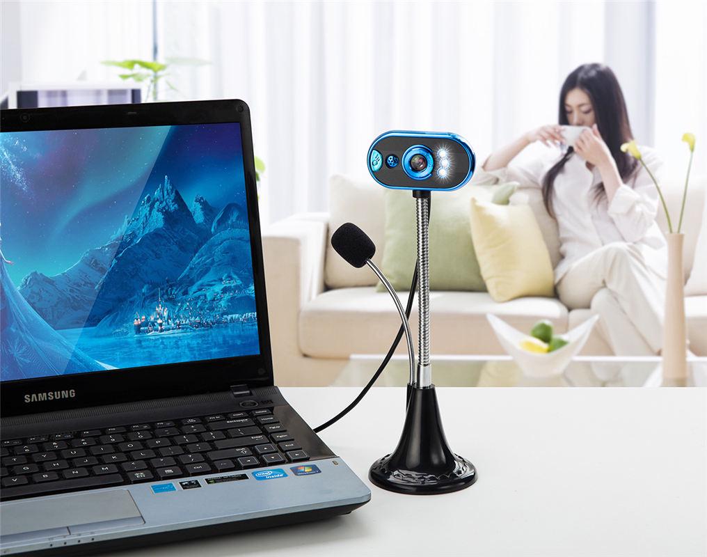 Buy USB HD LED Web Camera MIC for Computer PC Laptop Desktop BT Webcam ...