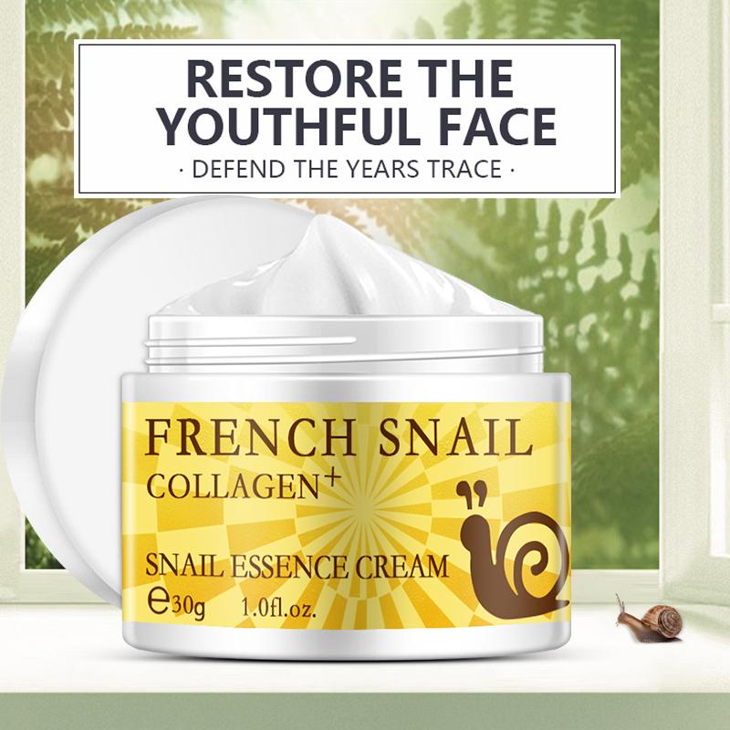 Buy Snail Face Cream Collagen Anti-Wrinkle Whitening Facial Cream Hyaluronic Acid Moisturizing ...