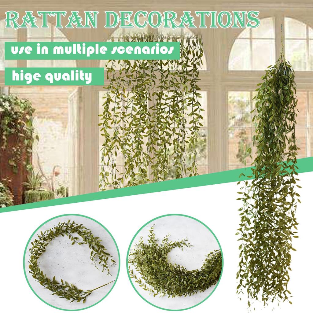 Buy (HO)Artificial Hanging Vines Plants Plastic Fake Trailing Weeping ...