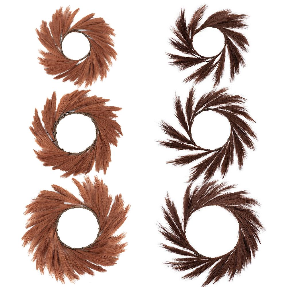 Buy Faux Pampas Grass Wreath for Boho Home Decor Large Modern ...