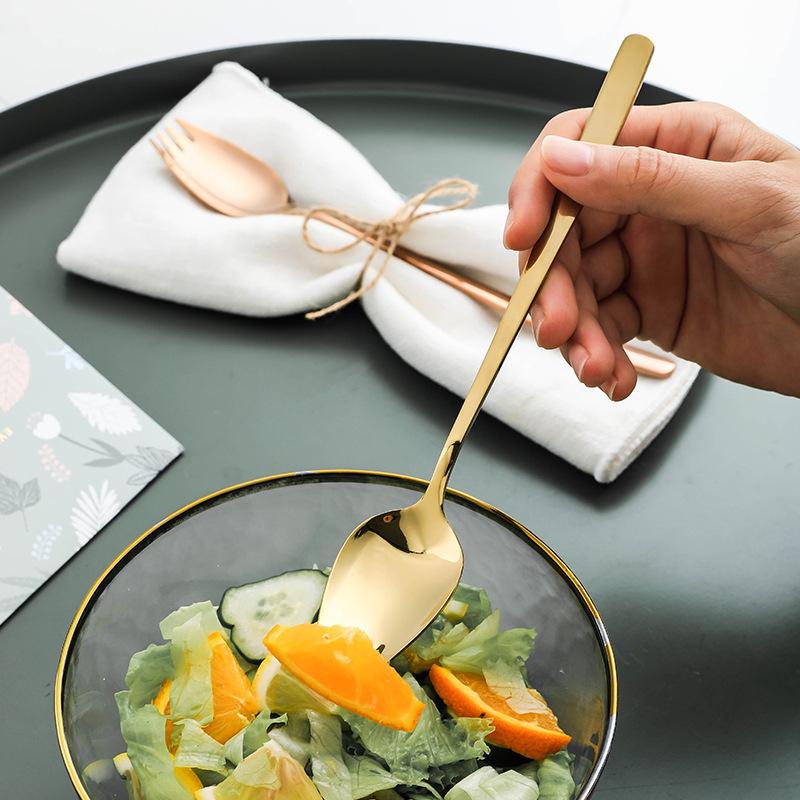 Buy 1PC Noodle Fork Stainless Steel Dual Purpose Fork Spoon Spoon Fork ...