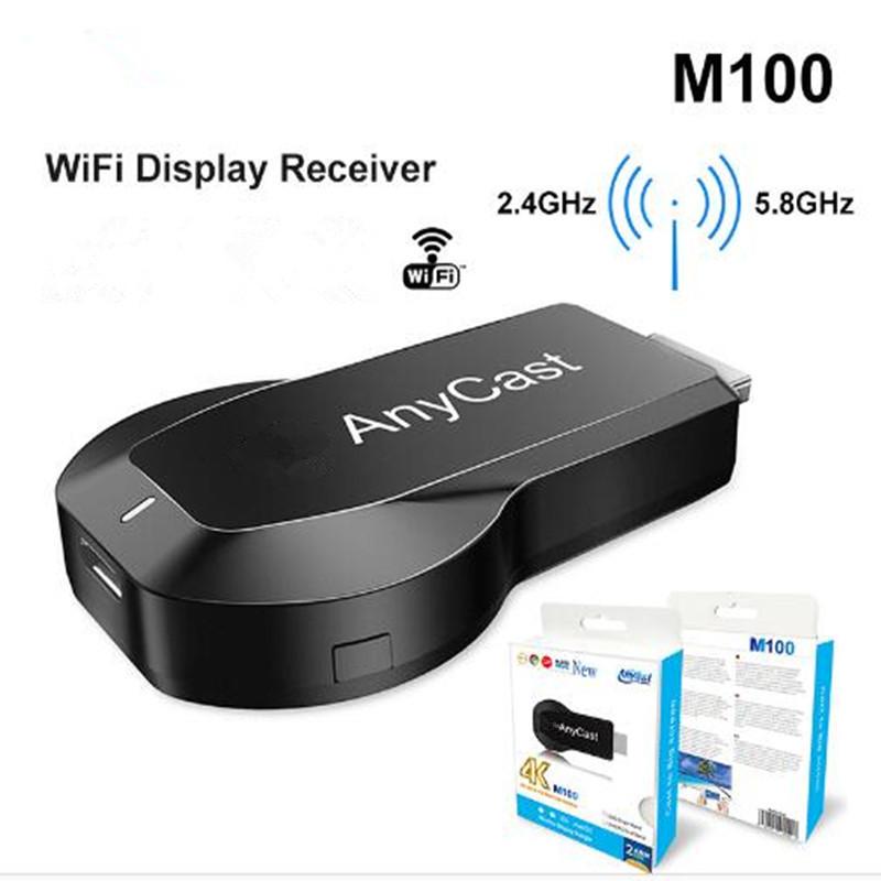 2.4G/5G 4K Miracast Anycast Wireless For DLNA AirPlay TV Stick WiFi ...