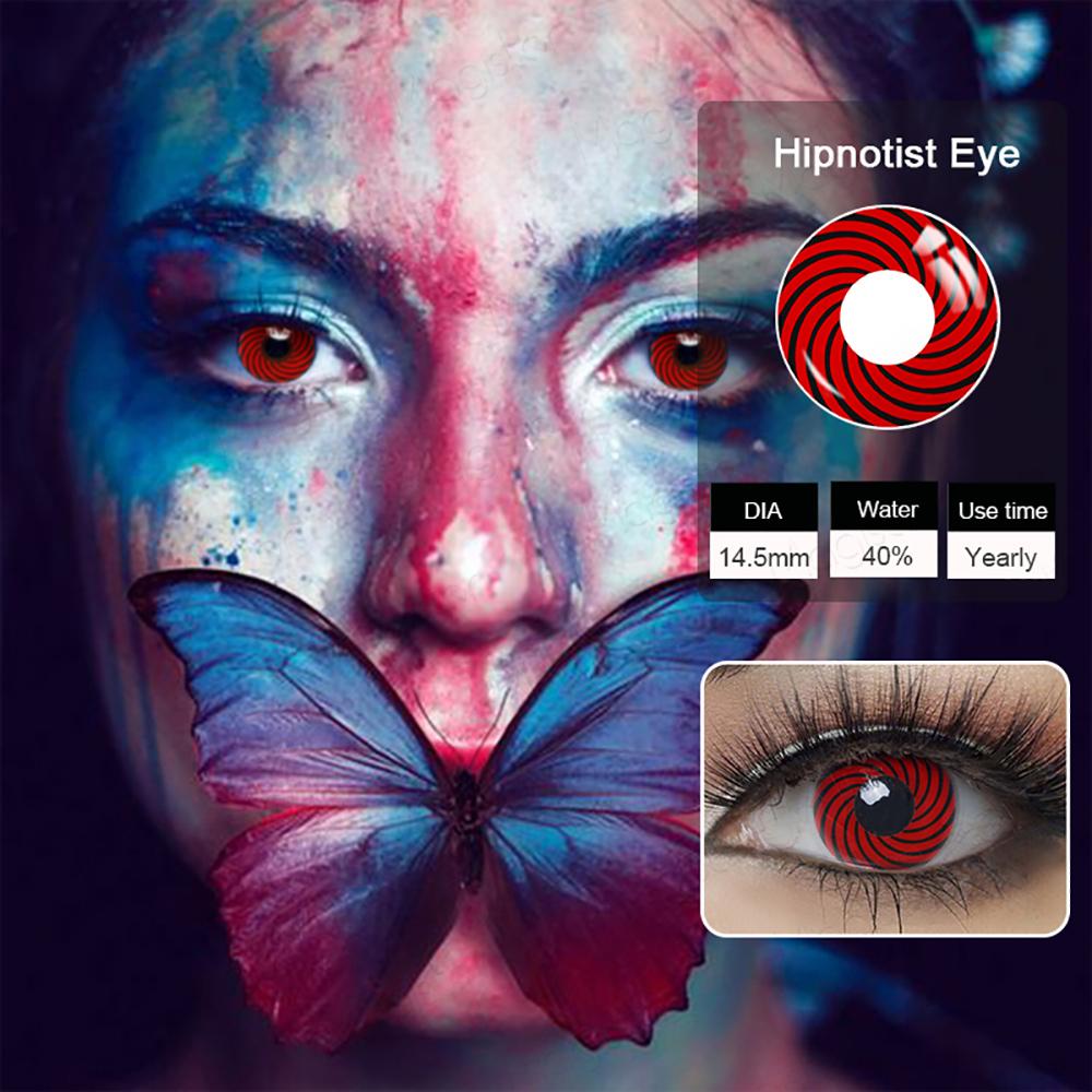 Buy Red Demon Cosplay Eye Contacts Manson Halloween Contact Lenses For ...