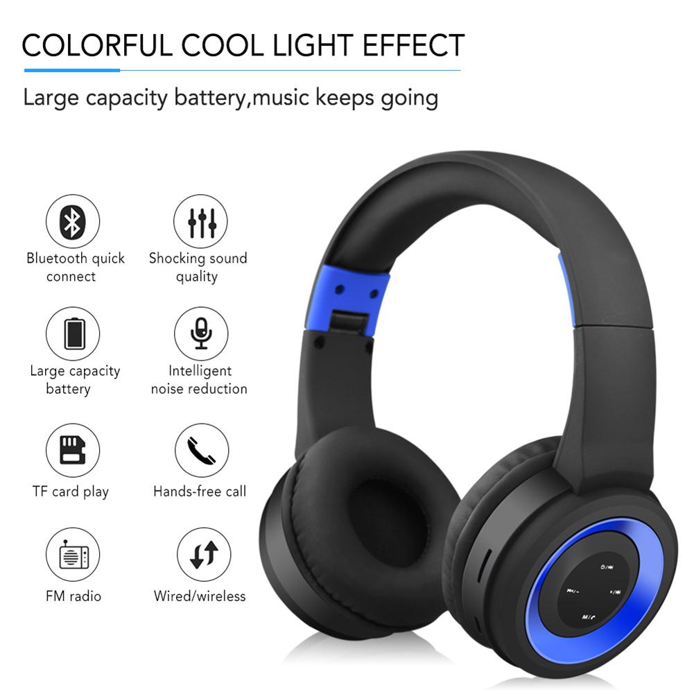 Buy TR905 Buetooth 5.0 Headphones Wireless Foldable Headset Support TF ...