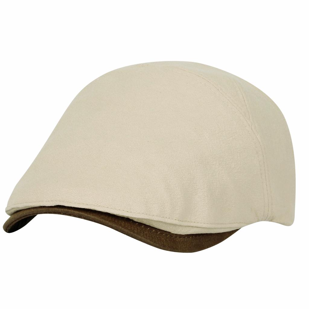 Buy WITHMOONS Newsboy Hat Faux Leather Brim Adjustable Flat Cap SL31274 ...