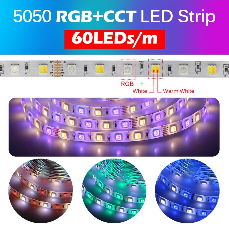 Buy DC12V LED Light Strip 2835 5050 Waterproof RGBW RGBWW RGB 54LEDs/m 30LEDs/m 60LEDs/m 120LEDs ...