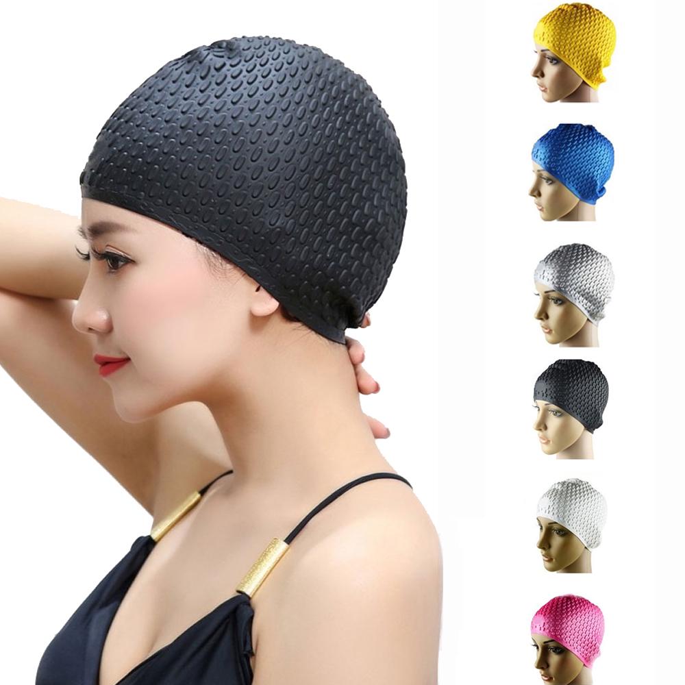 Buy 1Pcs Silicone Swimming Cap, Waterproof Swim Caps Unisex Premium ...