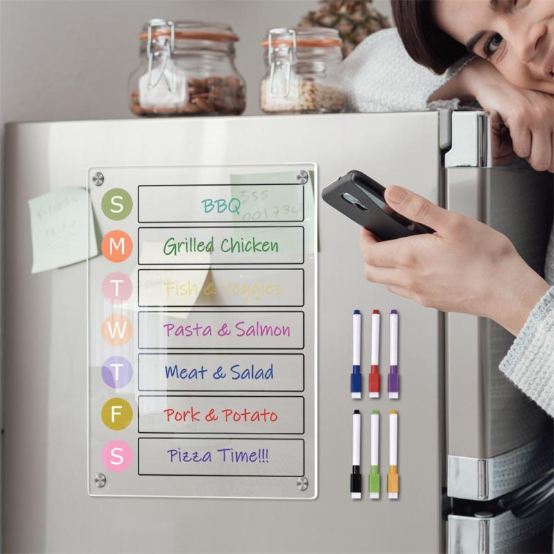 Buy Magnetic Acrylic Calendar Anti Slip Scratch Resistant Monthly ...