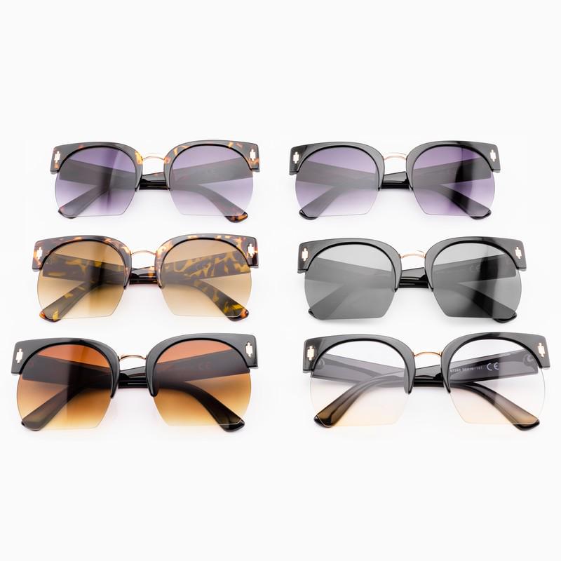 Buy Newest Semi-Rimless Sunglasses Women Brand Designer Clear Lens Sun ...