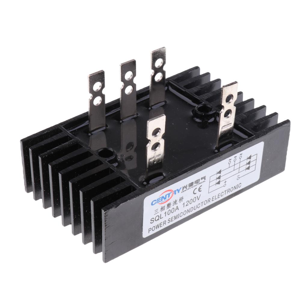 2Pcs Bridge Rectifiers SQL100A AC to DC 3 Phase Diode 100A 1600V ...
