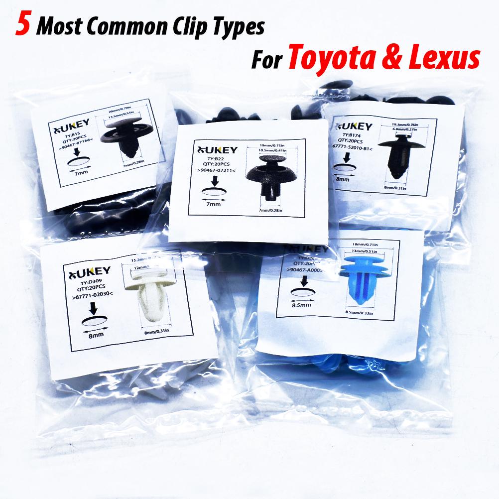Buy 100pcs Car Panel Trim Clips For Toyota Lexus Bumper Hood Retainer ...