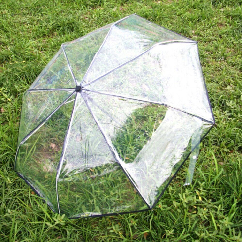 Cheap PVC Triple Folding Parasol Windproof Rain Umbrellas New Automatic ...