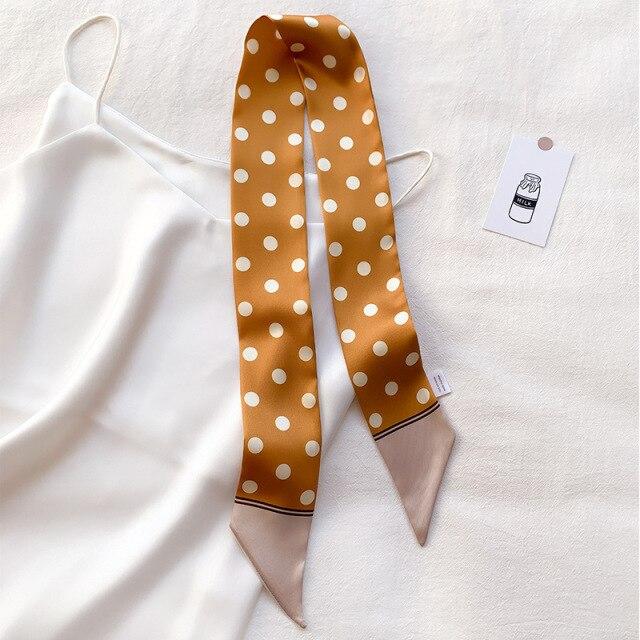 Buy Long Skinny Scarf Narrow Neck Hairband Foulard Summer Foulard Small ...