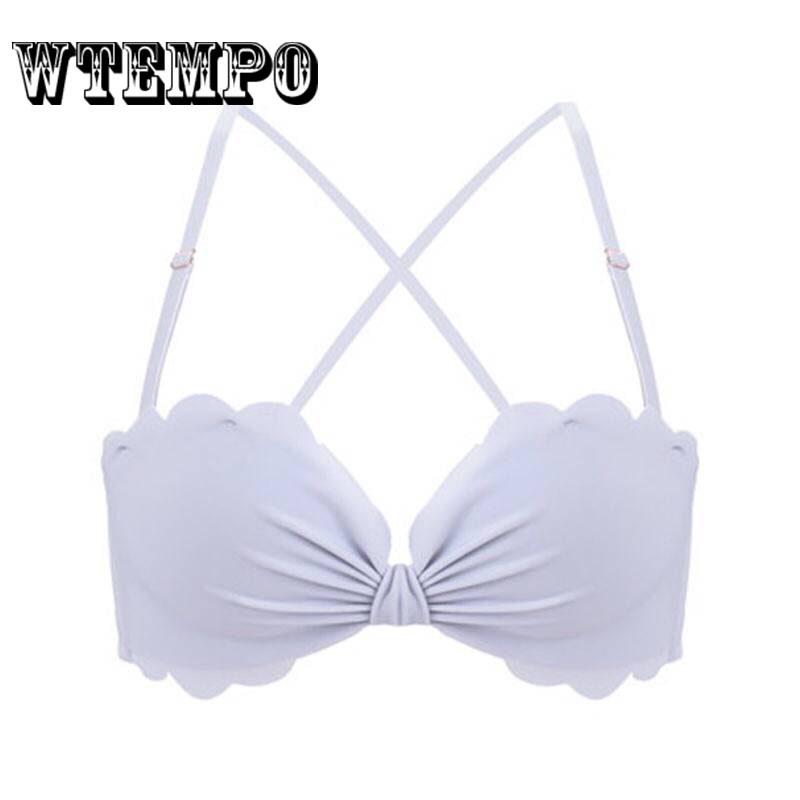 Buy Bra Wire Free Bras for Women Thin Cotton Lace Black White Y-line ...