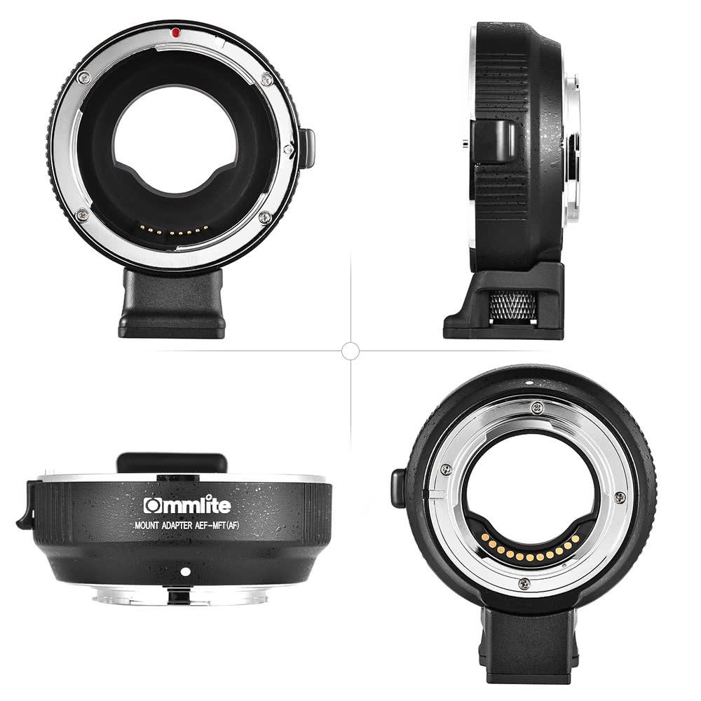 Buy HBKS Commlite CM-AEF-MFT Lens Adapter Support AF Auto Focus IS ...