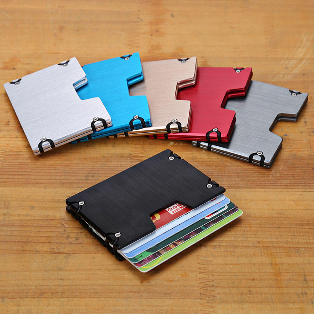 Buy Unisex Women Men ID Credit Cards Protector Wallet Card Holder ...