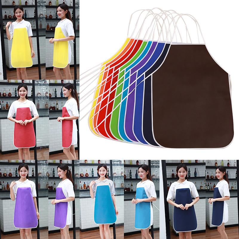 Buy 1PC Waterproof Men Women Anti-oil Non-Woven Cooking Kitchen Apron ...