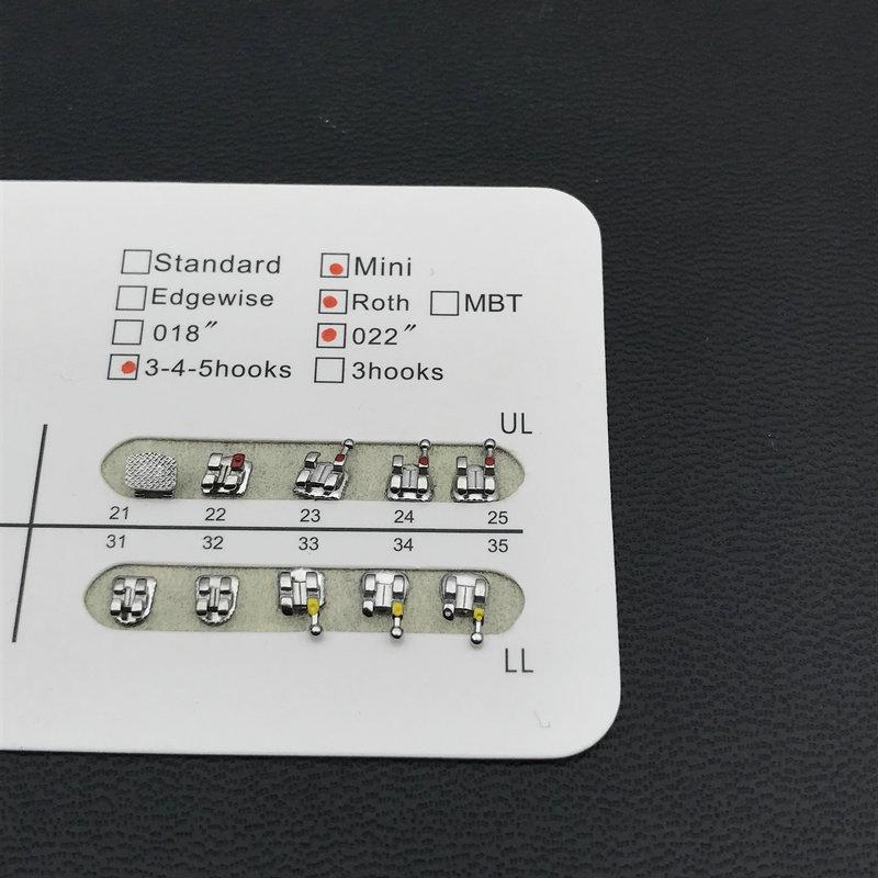 1Pack Dental ortodontyczne zamki ortodontyczne Mini Roth 0,022 Slot 5X5 ...