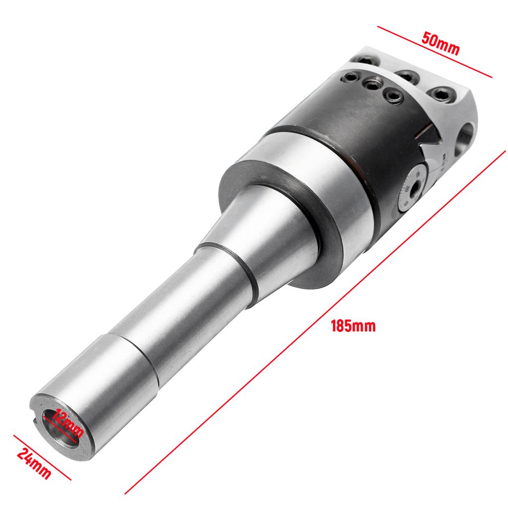 Buy 9Pcs 2" Precise R8 Boring Head R8 Shank Carbide Boring Bar Set ...