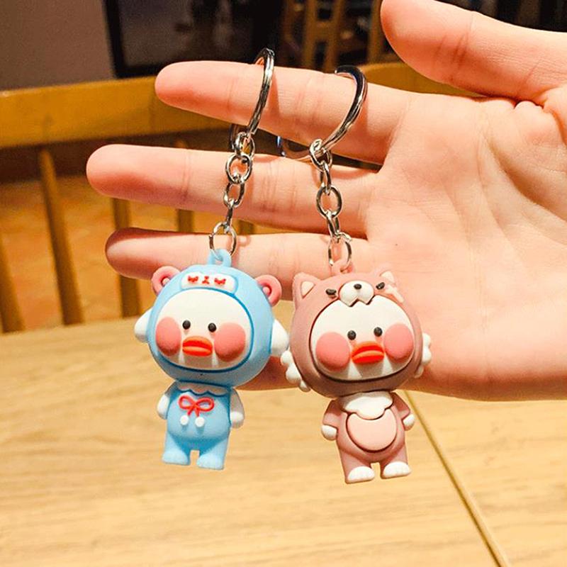 Compra online de Cartoon Cute Duck Figure Keychains Little Yellow Duck ...