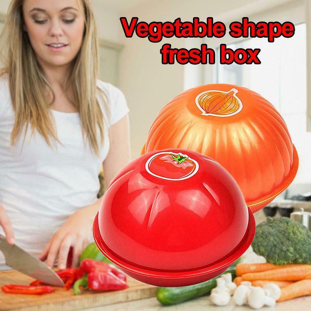 Buy Kitchen Food Crisper Vegetable Containers Tomato Onions Shape Fresh ...