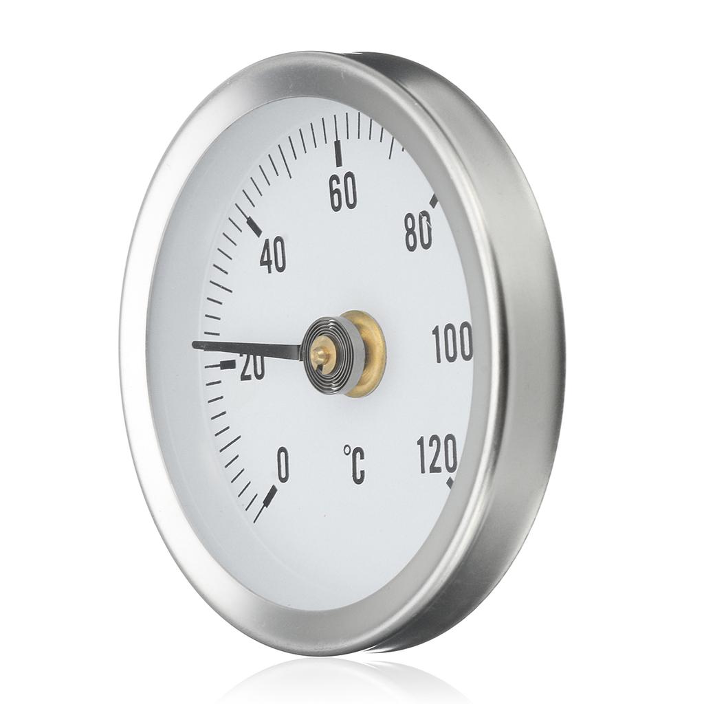 Buy 0-120°C 63mm Hot Water Oil Tanks Pipe Thermometer Temperature Gauge ...