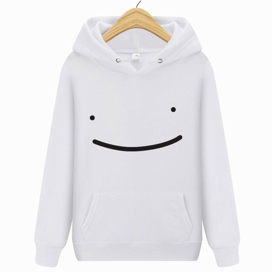 Buy Dream Merch Men's Hoodies Smiley Face Harajuku Pullover Sudaderas ...