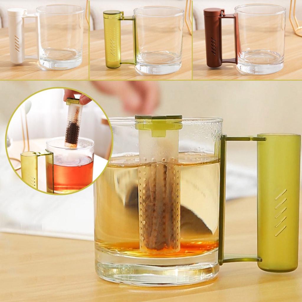 Buy Office Creative Lazy Tea Maker Teacup Glass Teacup at affordable ...