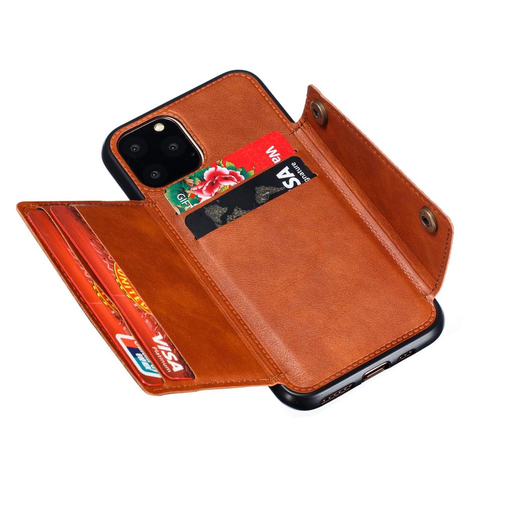 Buy For iPhone Samsung M10 M20 M30 M40 Huawei Leather Back Cover ...