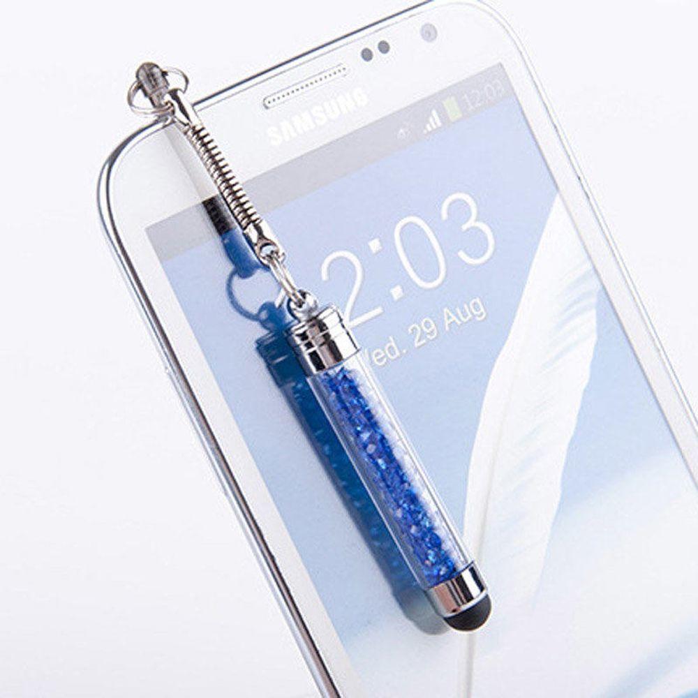 Buy Fashion Mini Attractive Touch Screen Pen Dust Plug Diamond Crystal ...