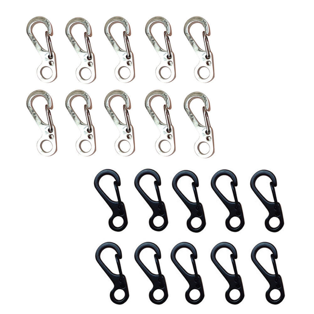 Buy 10PCS Mini Carabiner Keychain Mountaineering Spring Tactical ...