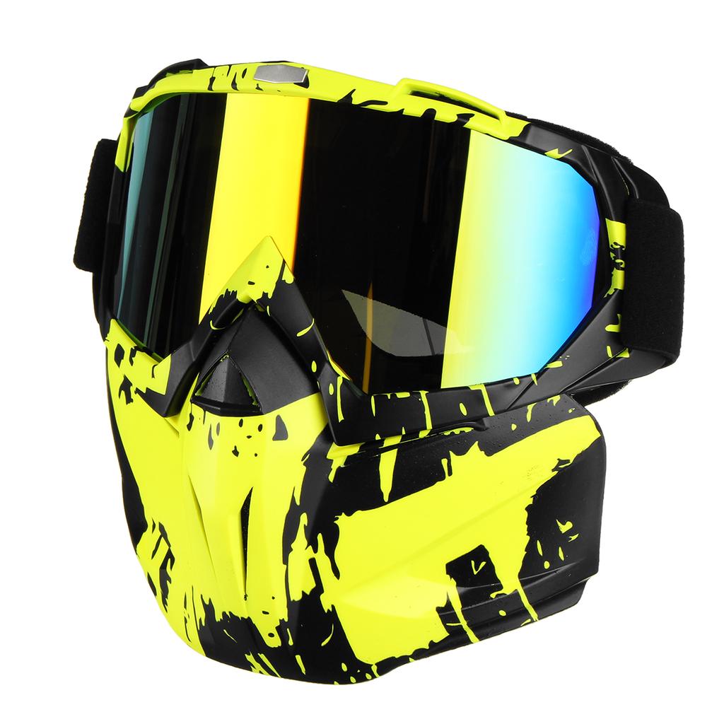 Buy Snow Sport Ski Snowboard Snowmobile MTB Face Mask Shield Goggles ...