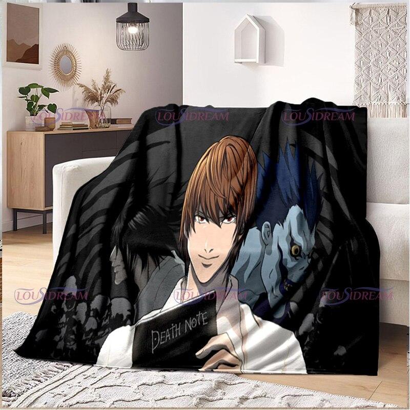 Home Watching Death Note Printed Soft Warm Blanket for Living Room ...