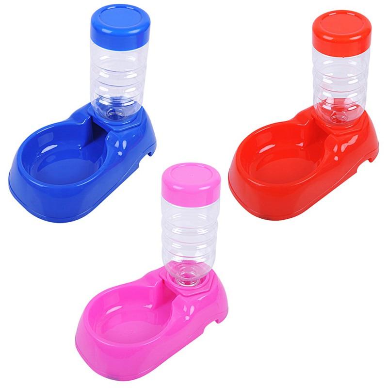 Buy 350ml Automatic Food Water Pet Feeder Plastic Dog Food Bowl Water ...