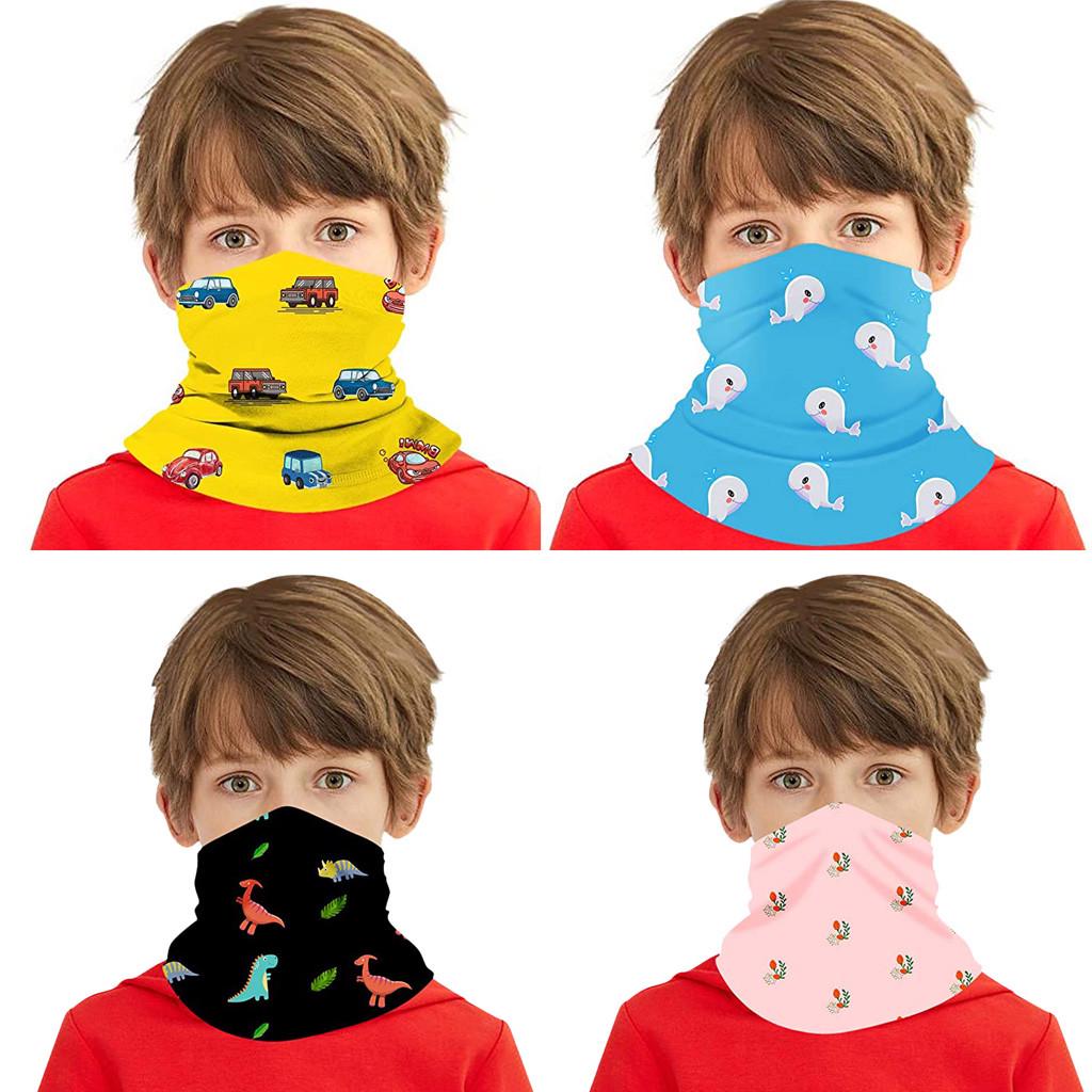 children Kids Multifunctional Head Scarf Neck Cover Washable Cycling ...