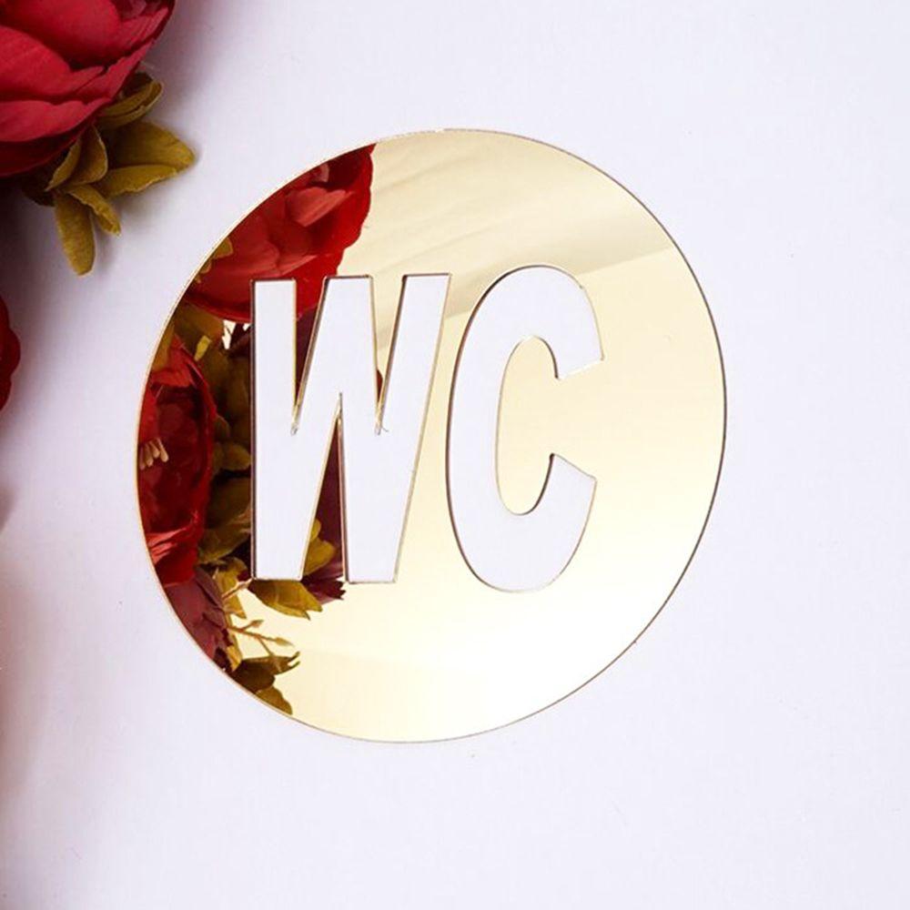 Buy Self-adhesive Acrylic Bathroom WC Home Decoration Wall Sticker ...