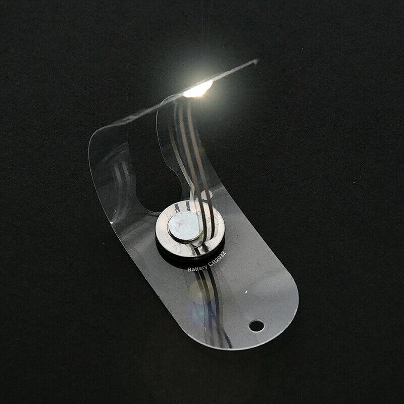 2Pcs Portable LED Bookmark Light 0.25mm Ultra Thin Card Flashlight ...