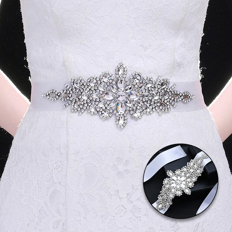 Buy 1PC Luxury Handmade Rhinestone Dress Decoration Sequin Belt Bridal ...