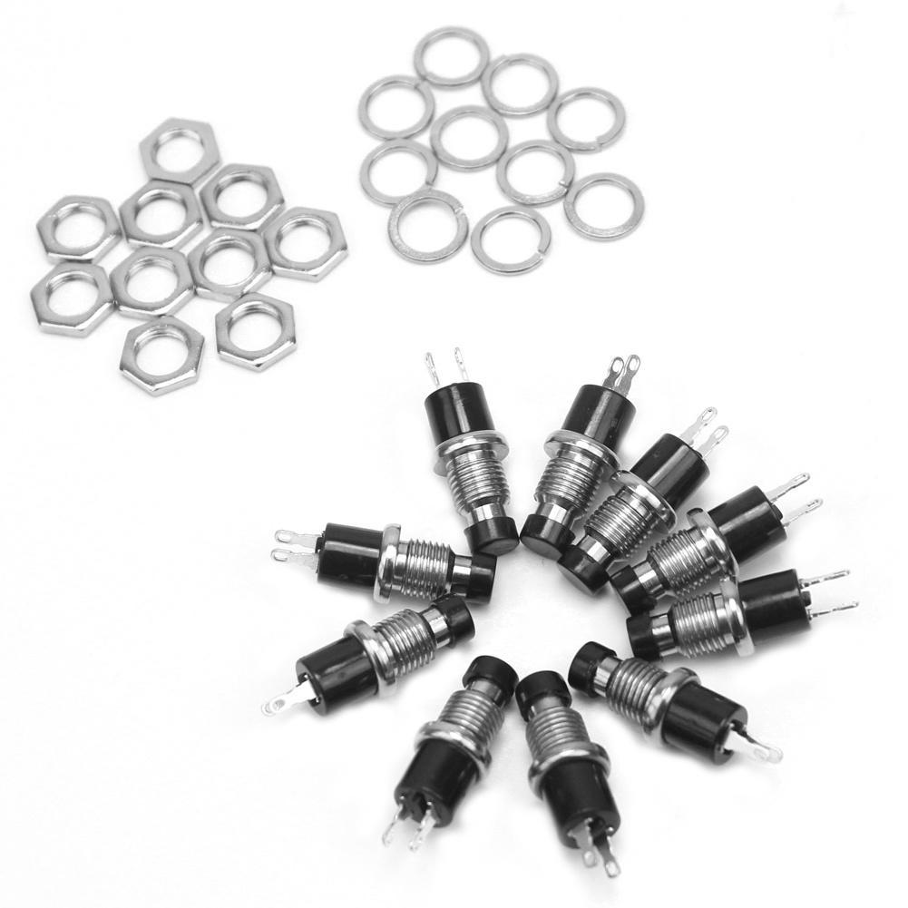 10Pcs Mini Miniature Momentary N/O On-Off Micro Push Button SPST Switch ...